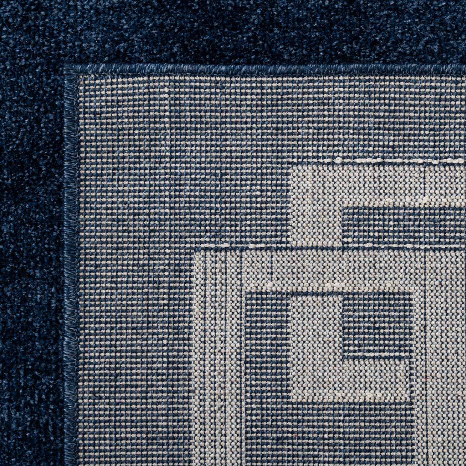 Dark Blue 5' x 8' Greek Key Rug | eSaleRugs
