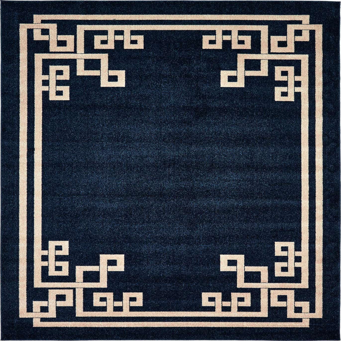 Dark Blue 7' x 10' Greek Key Rug | eSaleRugs