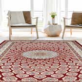 Burgundy 5' x 8' Nain Design Rug | eSaleRugs