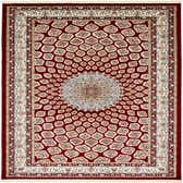 Burgundy 5' x 8' Nain Design Rug | eSaleRugs