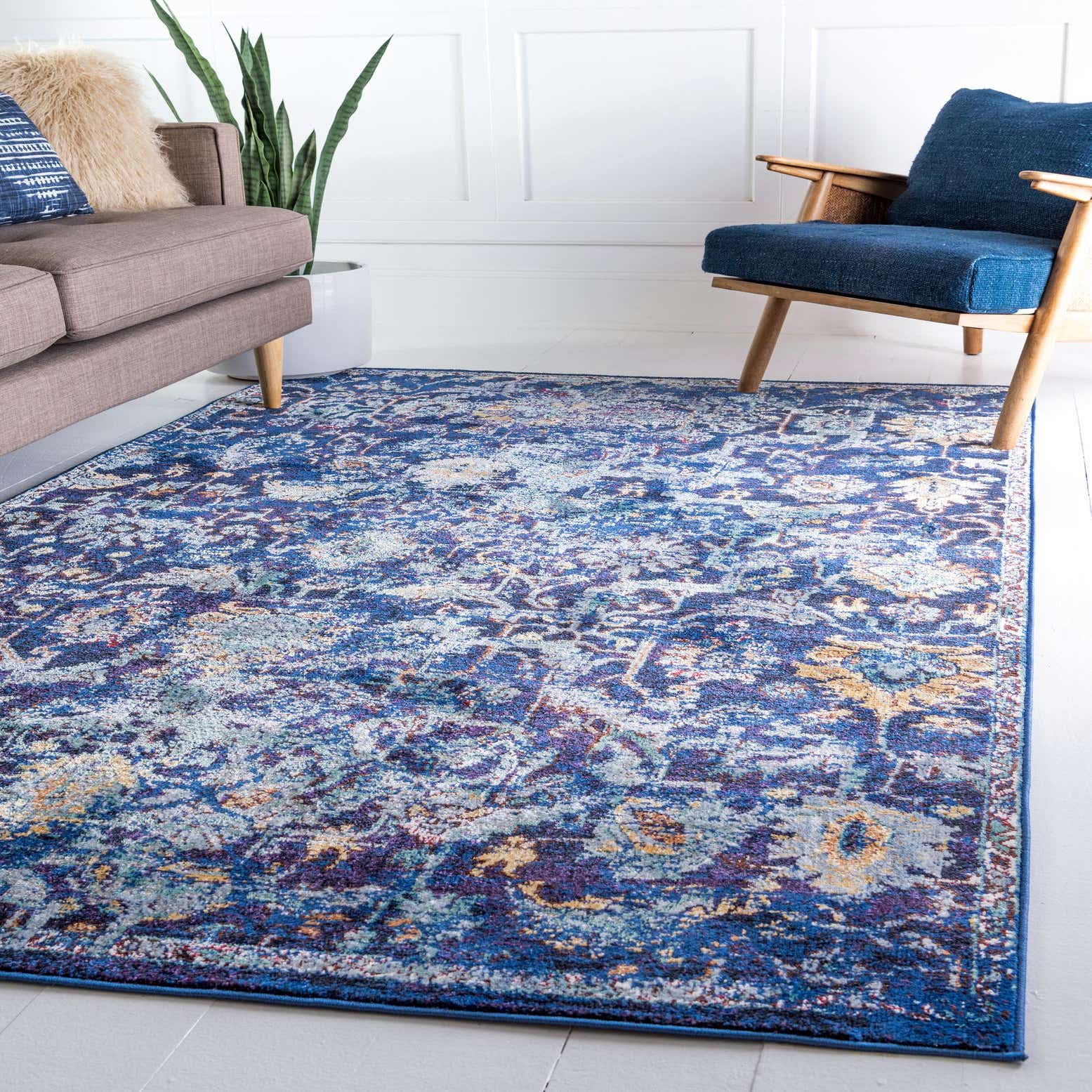 Navy Blue 7' x 10' Charlotte Rug | Rugs.com