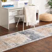 Dark Blue 3' x 13' Eliza Runner Rug | Rugs.com