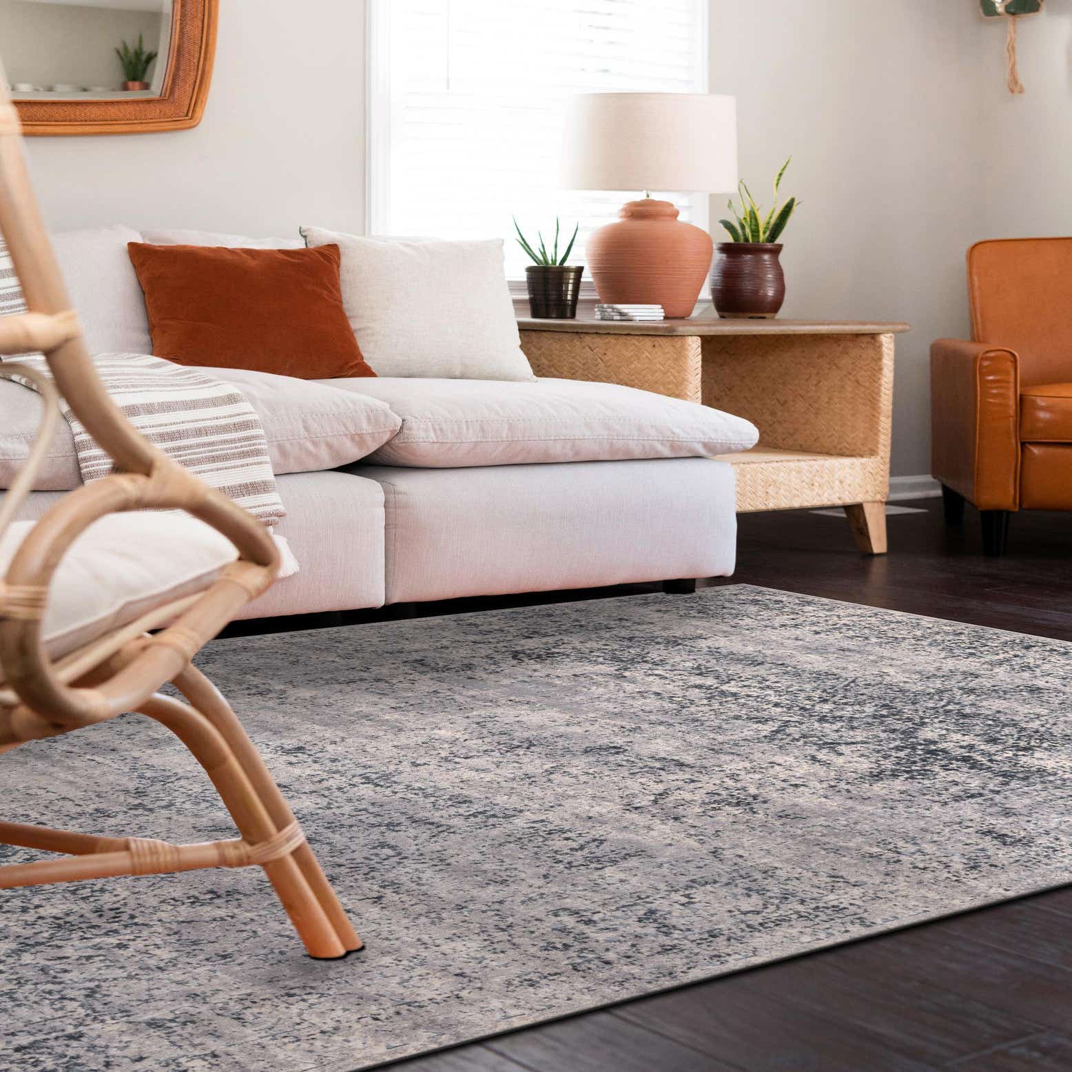 Dark Blue 9' x 12' Villa Rug | eSaleRugs