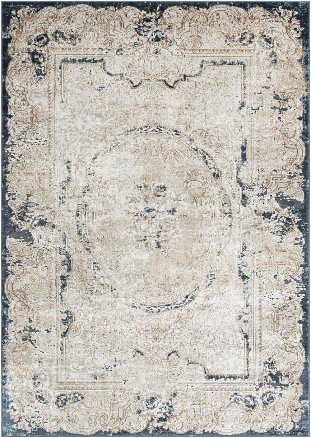 Cream 5' x 8' Villa Rug | eSaleRugs