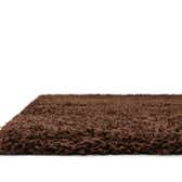Chocolate Brown 2' 2 x 6' 5 Solid Shag Runner Rug | Rugs.com