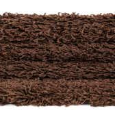 Chocolate Brown 2' 2 x 6' 5 Solid Shag Runner Rug | Rugs.com