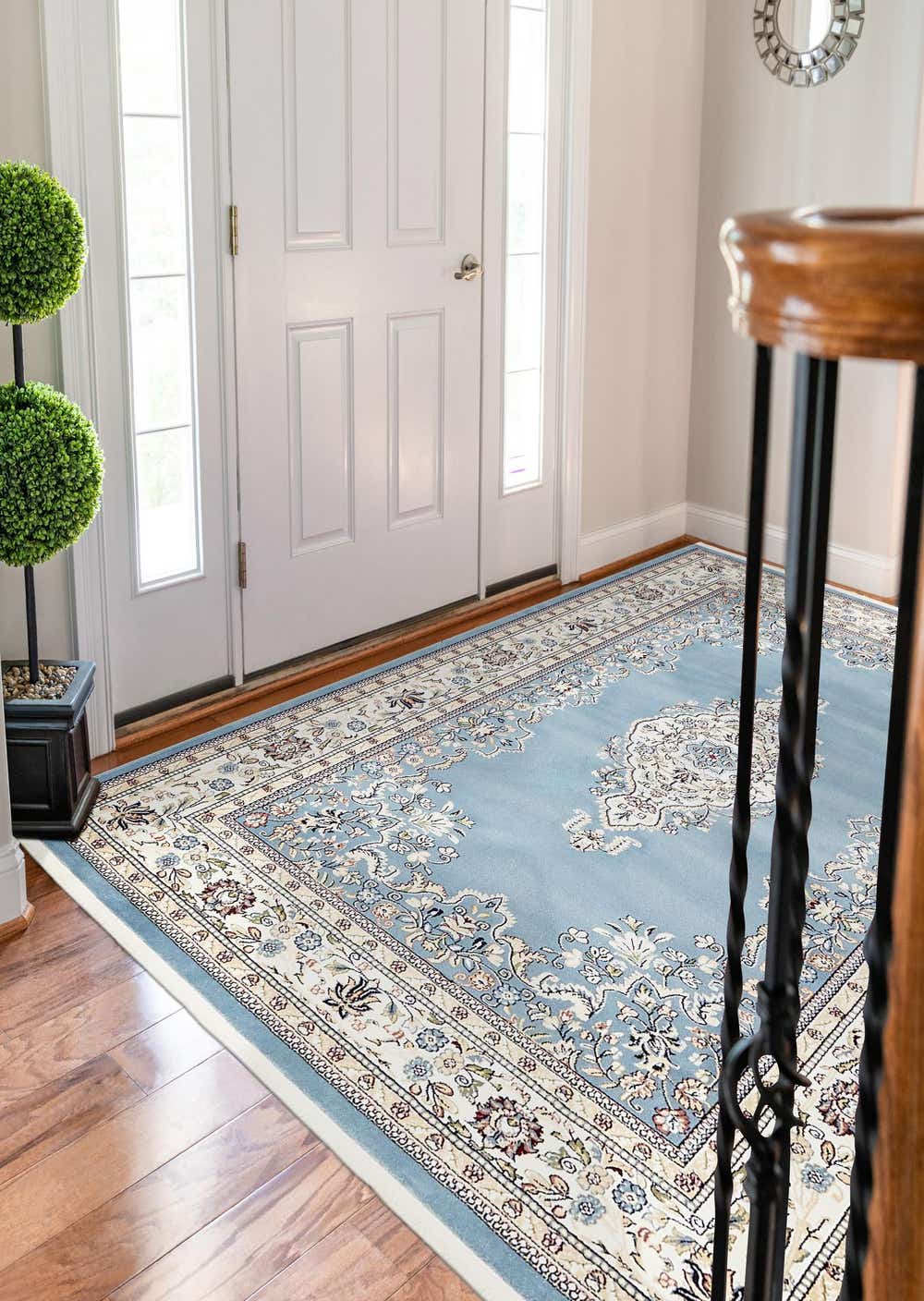 Blue 5' x 8' Nain Design Rug | eSaleRugs