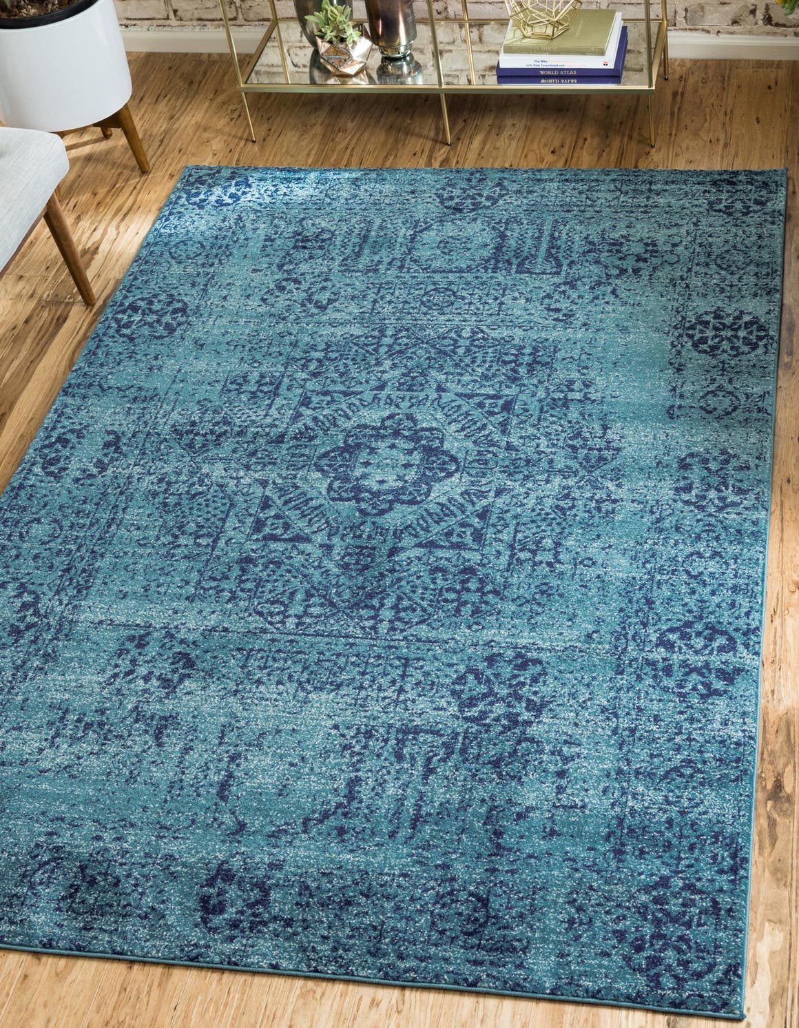 Turquoise 9' x 12' Heritage Rug | eSaleRugs