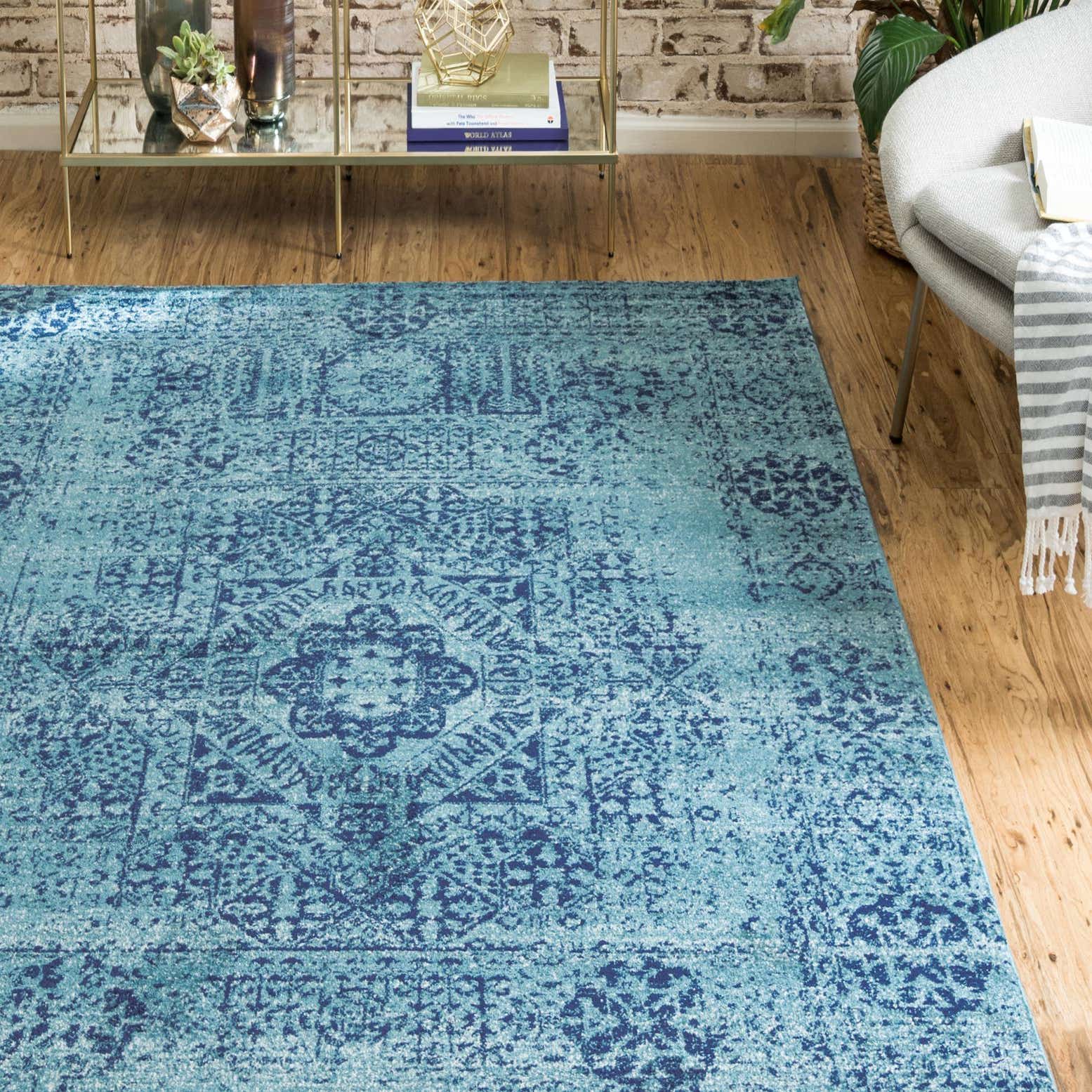 Turquoise 9' x 12' Heritage Rug | eSaleRugs