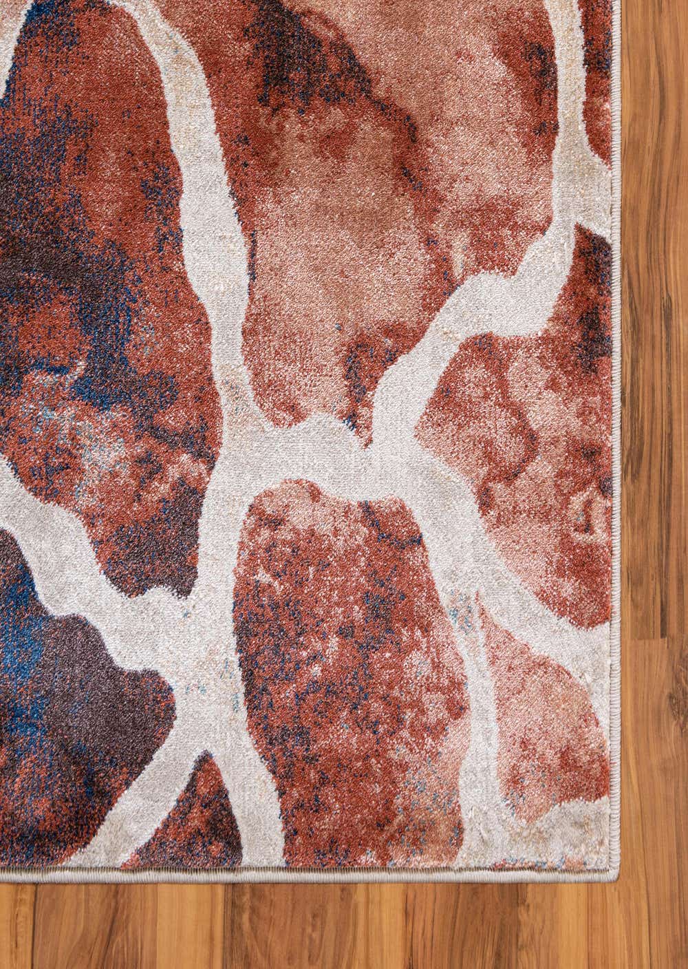 Brick Red 9' x 12' Ethereal Rug | eSaleRugs