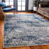 Navy Blue 9' x 12' Ethereal Rug | eSaleRugs