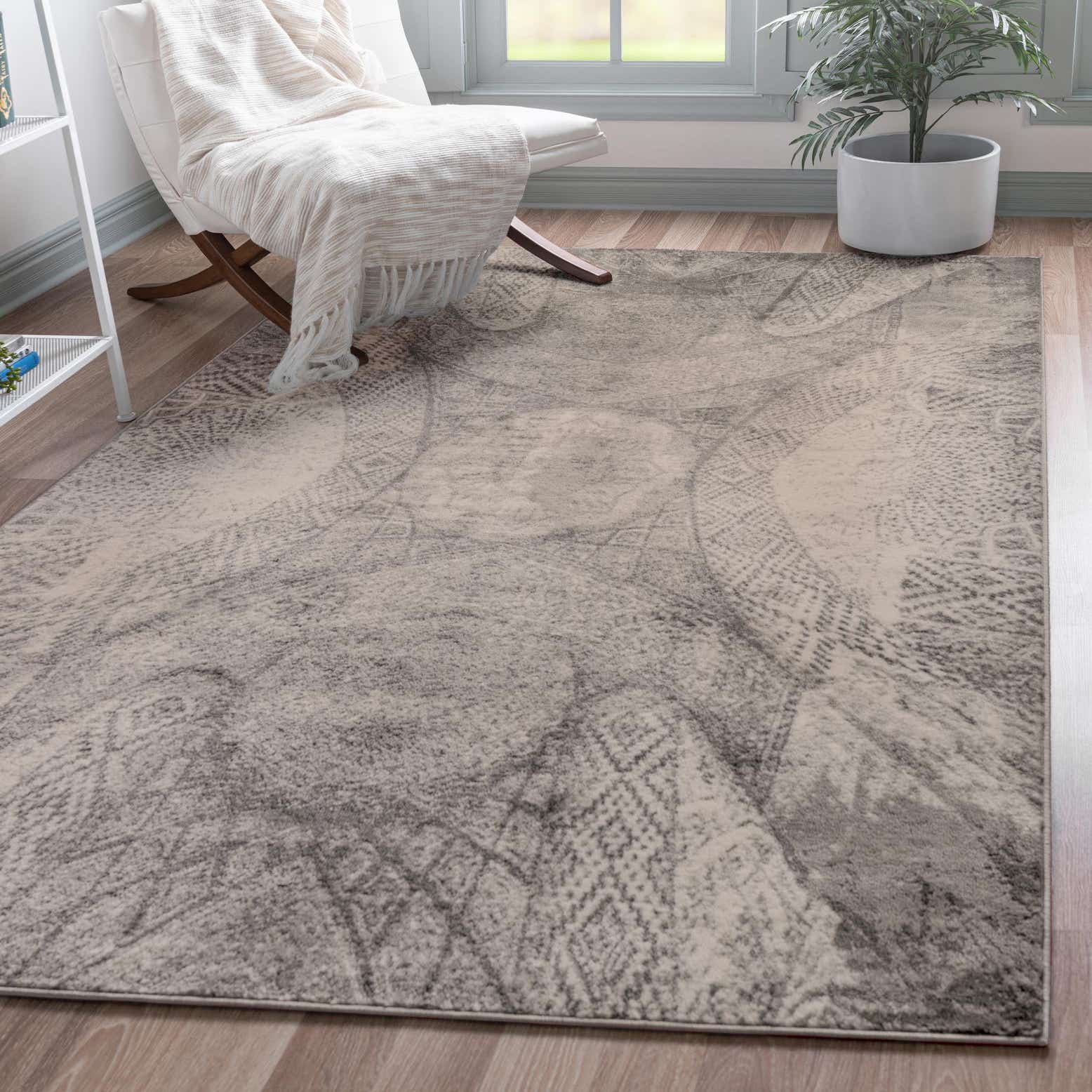 Dark Gray 7' x 10' Monaco Rug | eSaleRugs
