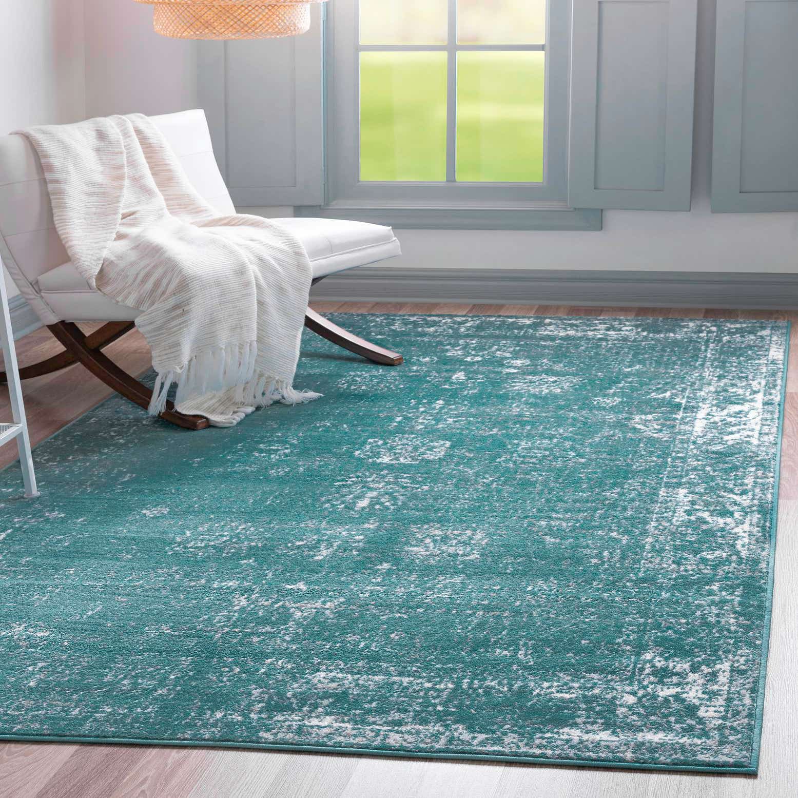 Turquoise 8' x 10' Monaco Rug | eSaleRugs