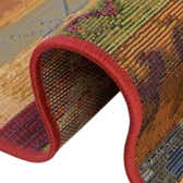 Multicolor 2' x 6' Outdoor Modern Runner Rug | Rugs.com