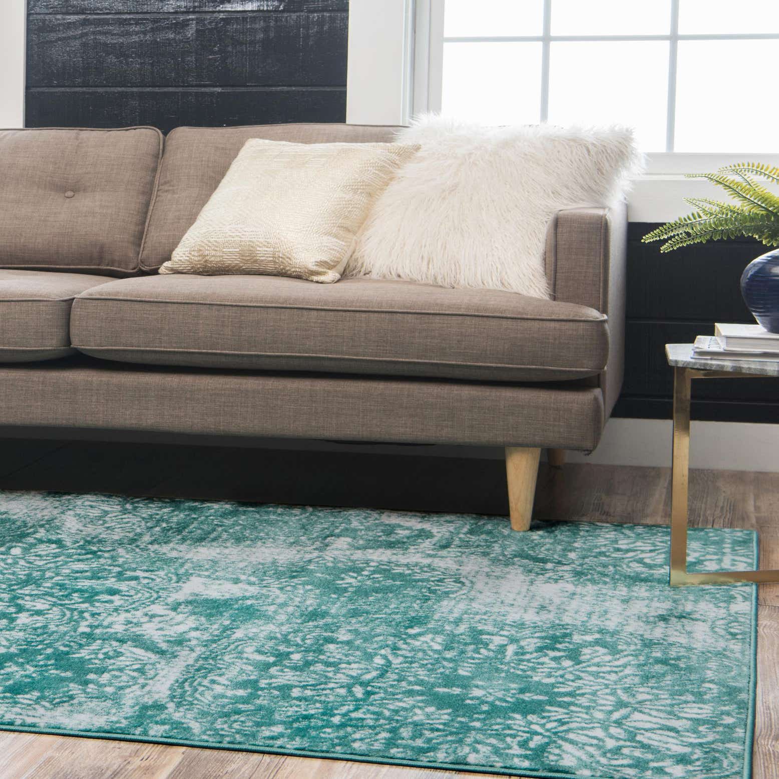Turquoise 9' x 12' Monaco Rug | eSaleRugs