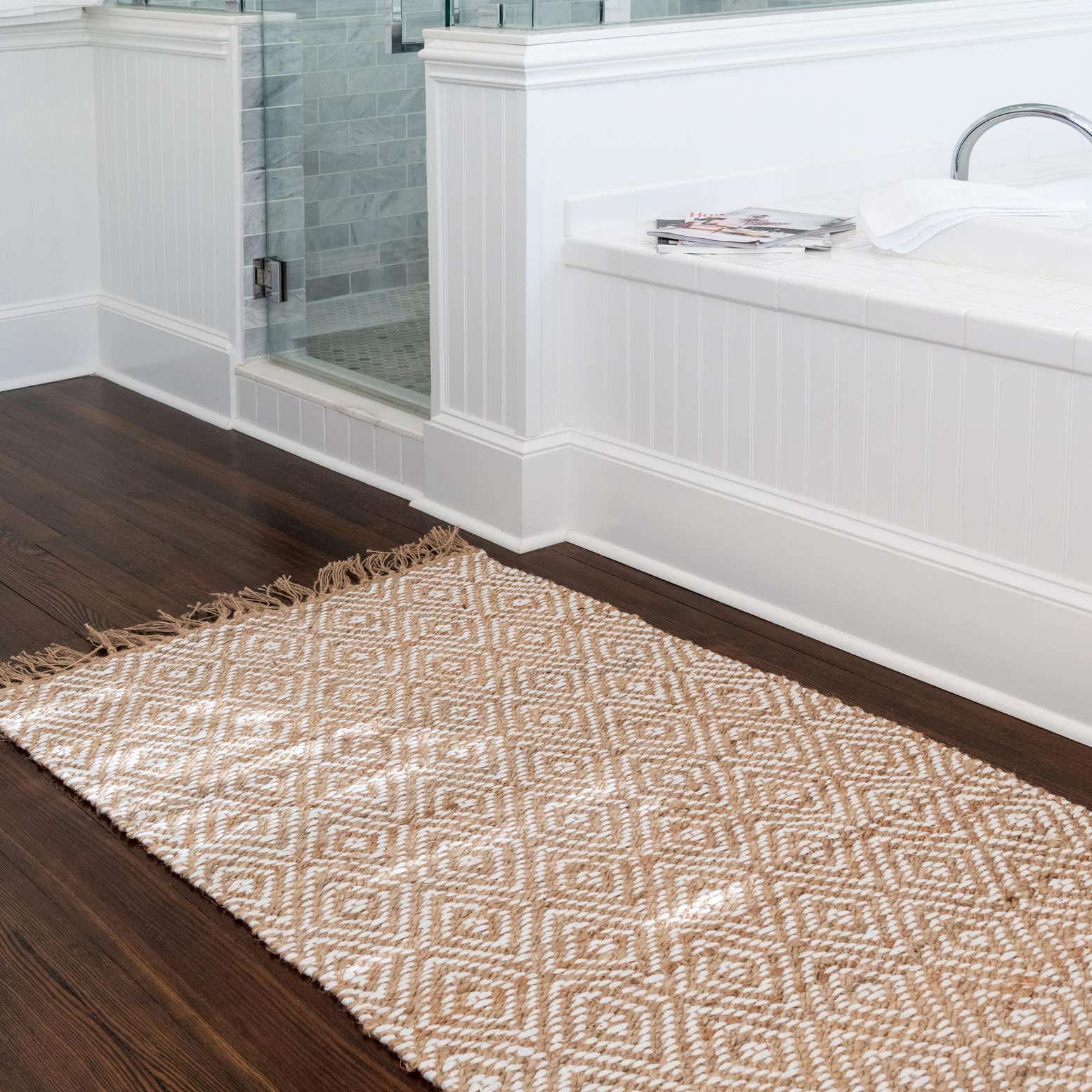 Natural 2' 6 x 6' Hand Woven Braided Jute Runner Rug | eSaleRugs