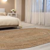 Natural 3' 3 x 5' Hand Braided Jute Oval Rug | Rugs.com