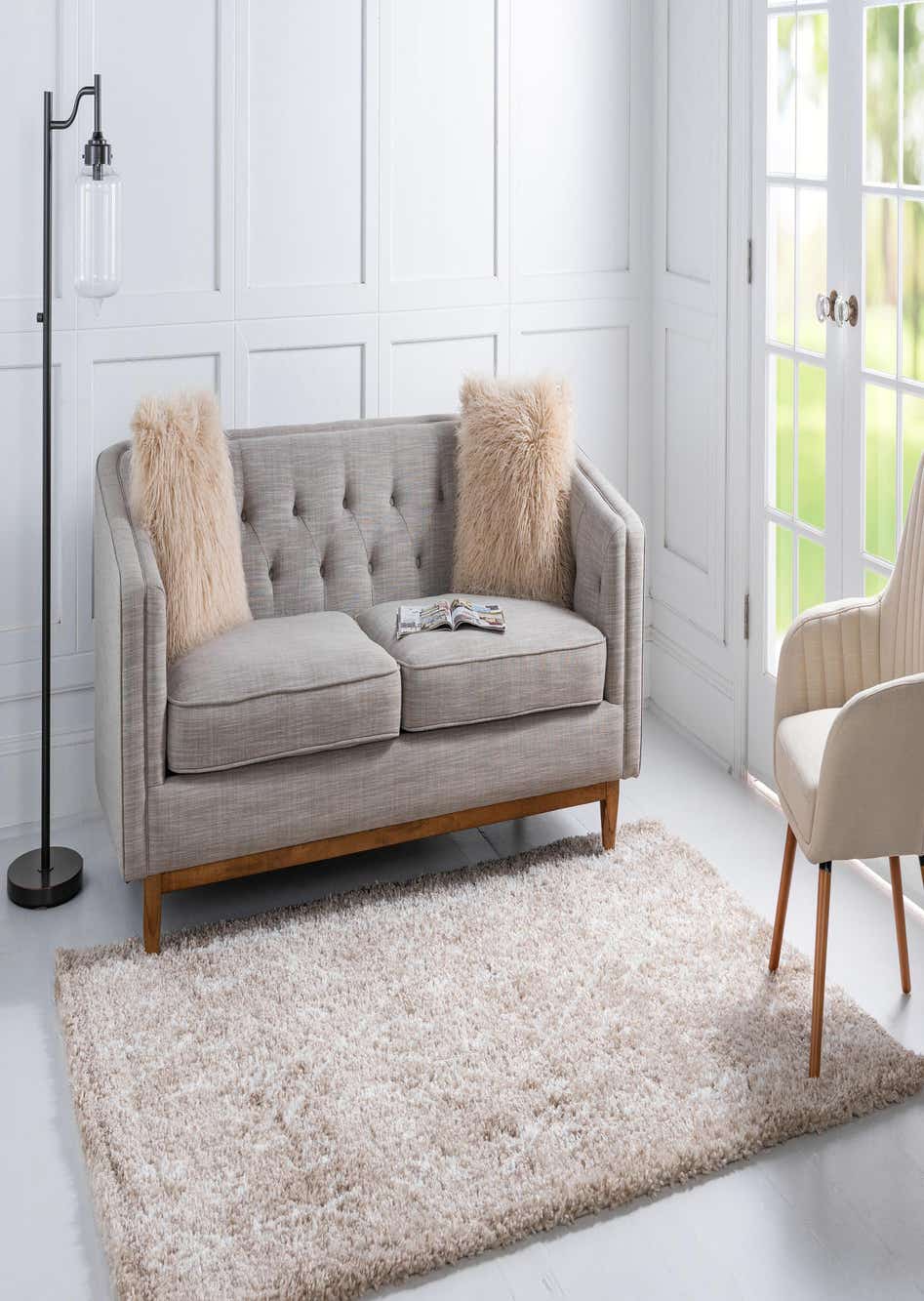 Taupe 5' x 8' Marrakesh Shag Rug | eSaleRugs