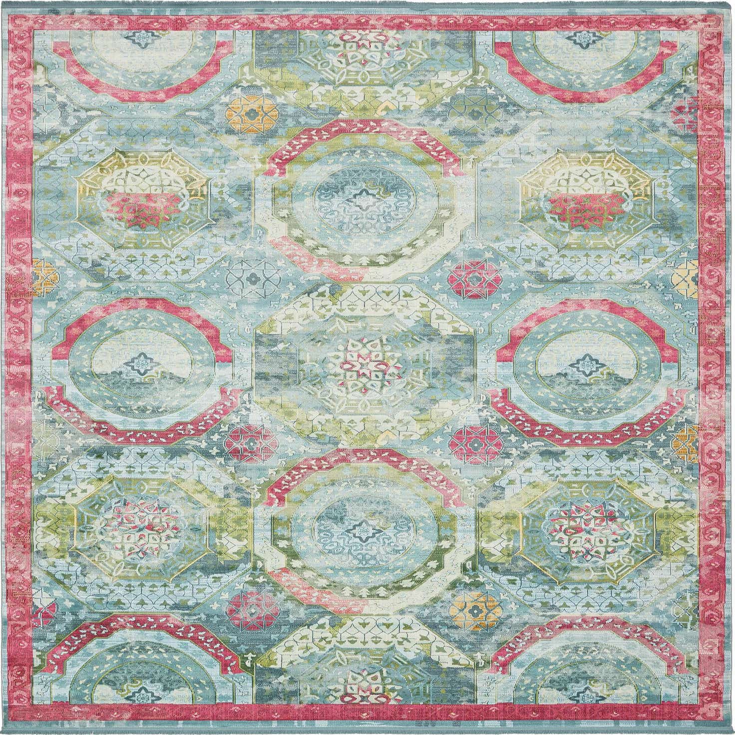 Turquoise 10' x 13' Santiago Rug | Rugs.com