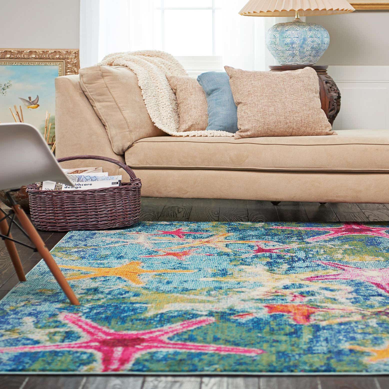 Navy Blue 4' x 6' Capri Rug | eSaleRugs