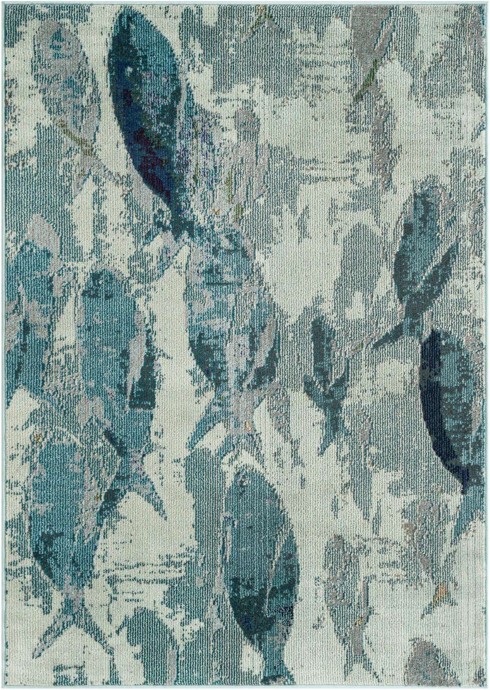 Light Blue 4' x 6' Capri Rug | eSaleRugs