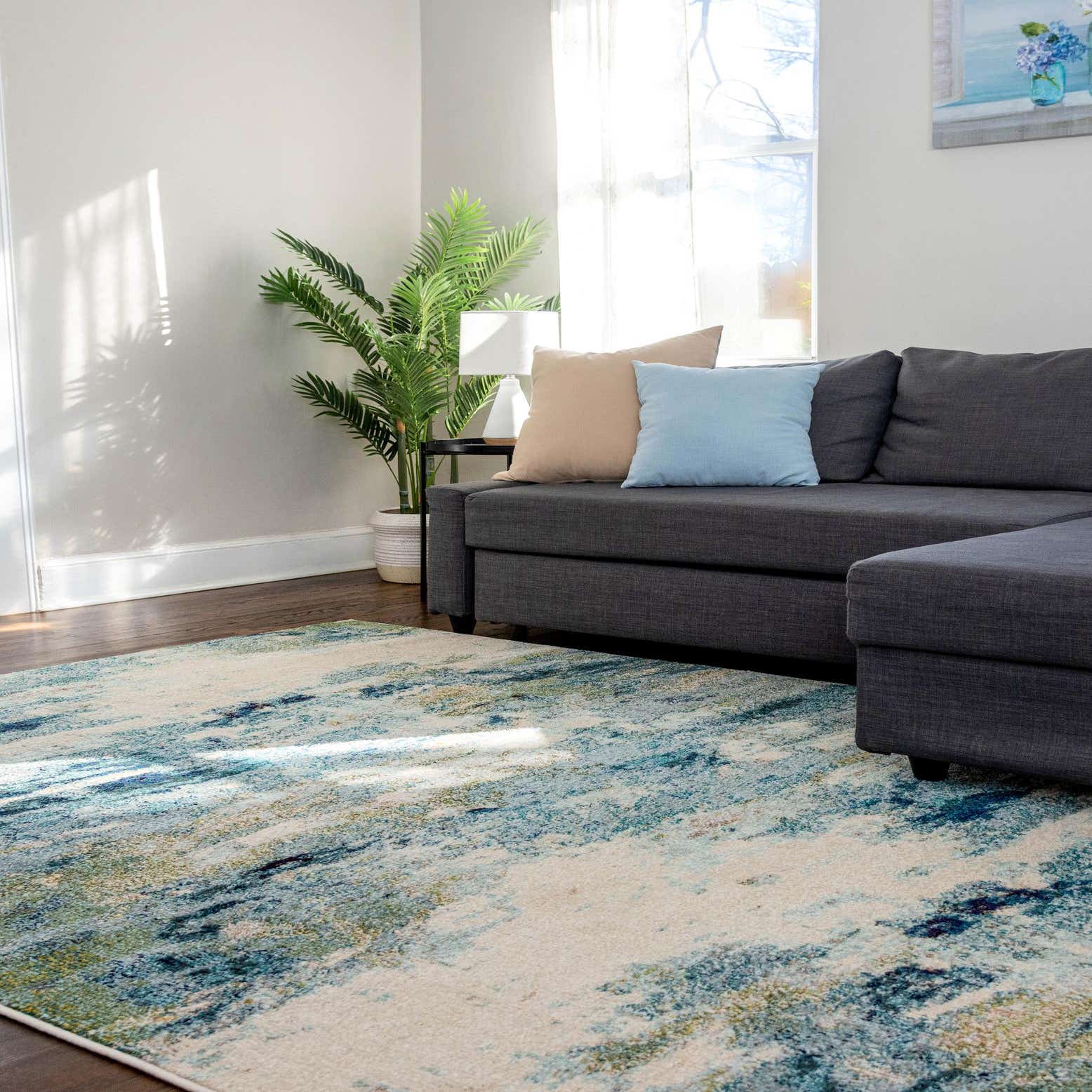 Light Blue 9' x 12' Spectrum Rug | eSaleRugs