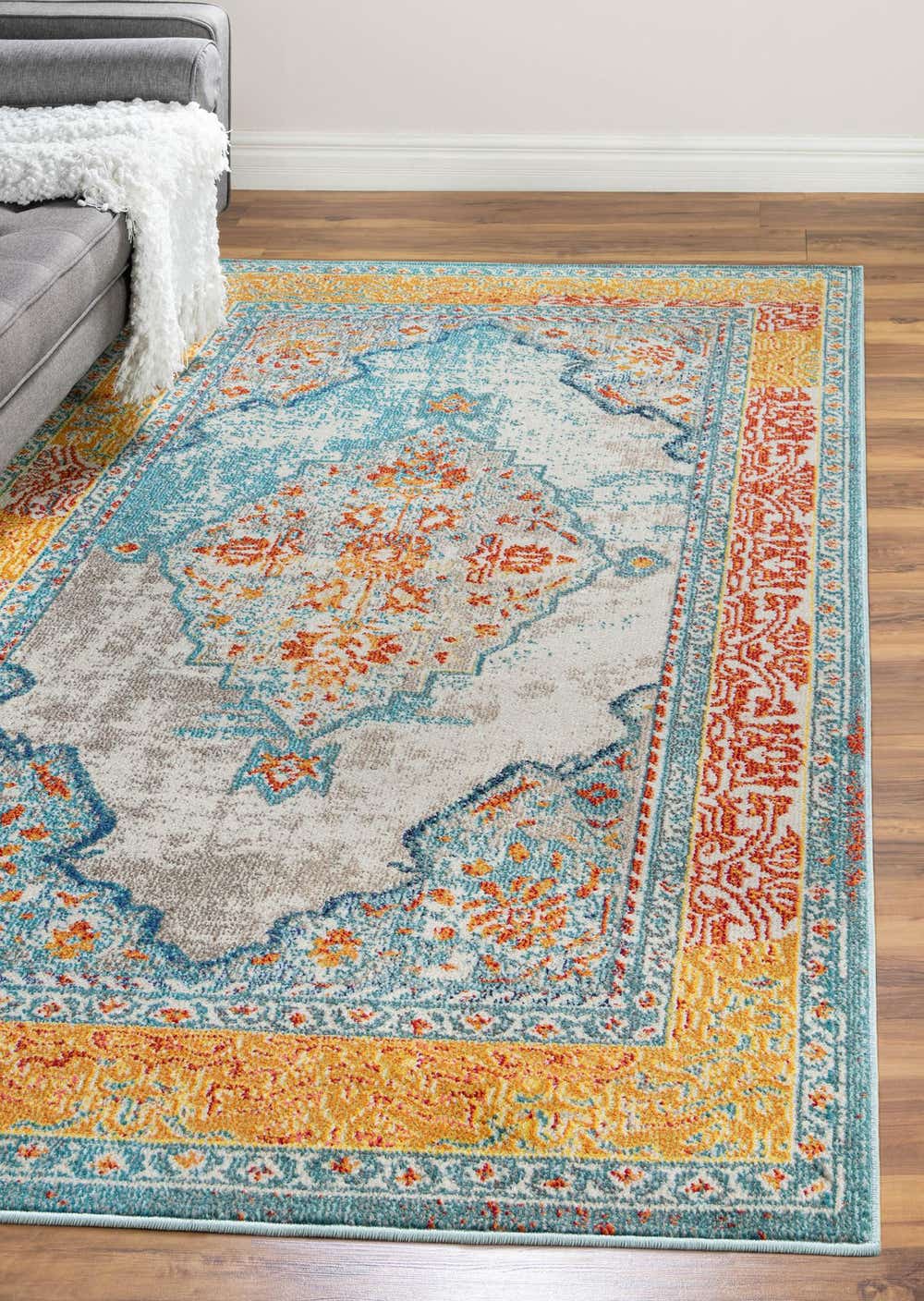 Blue 8' x 10' Carnevale Rug | Rugs.com