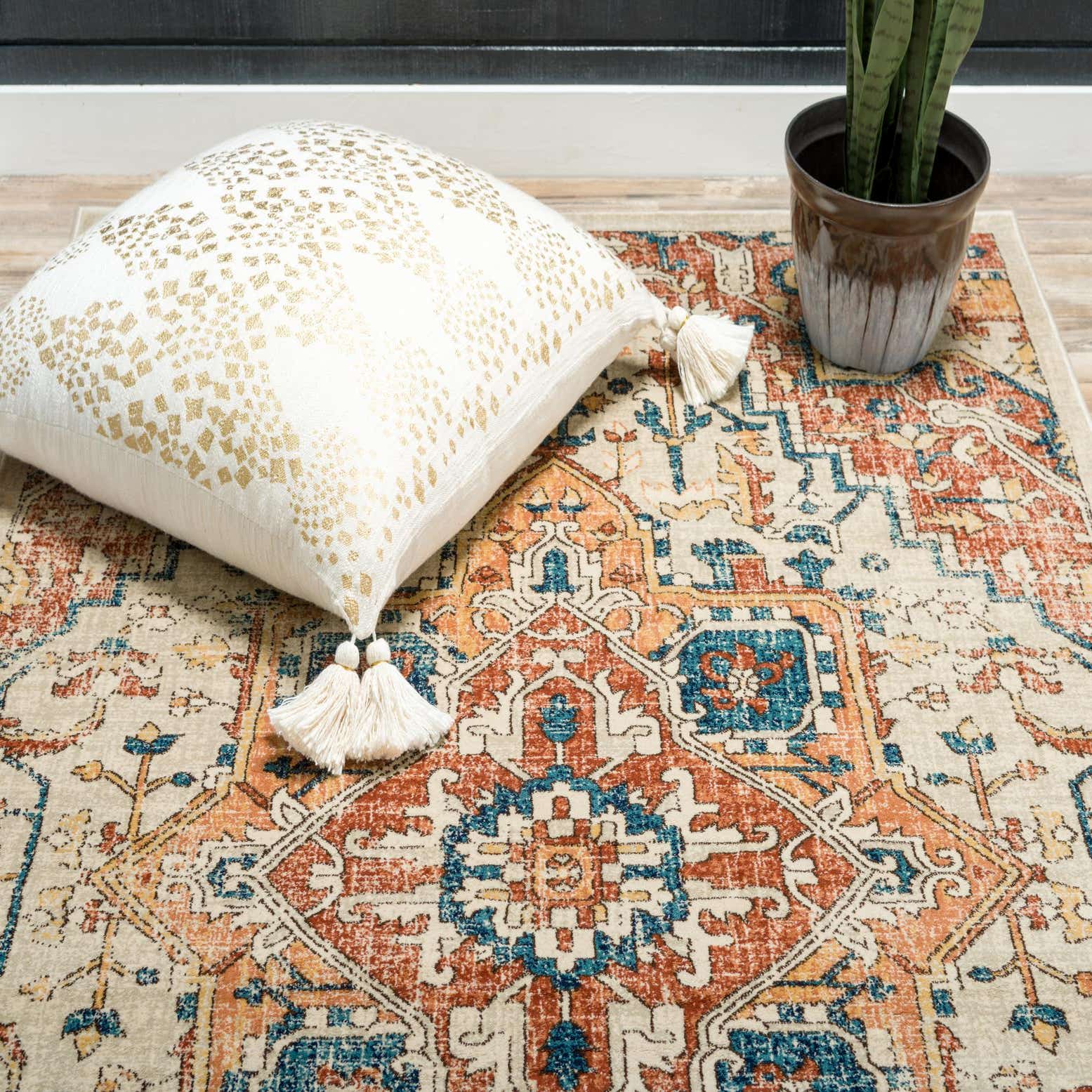 Beige 8' x 11' 4 Stockholm Rug | eSaleRugs