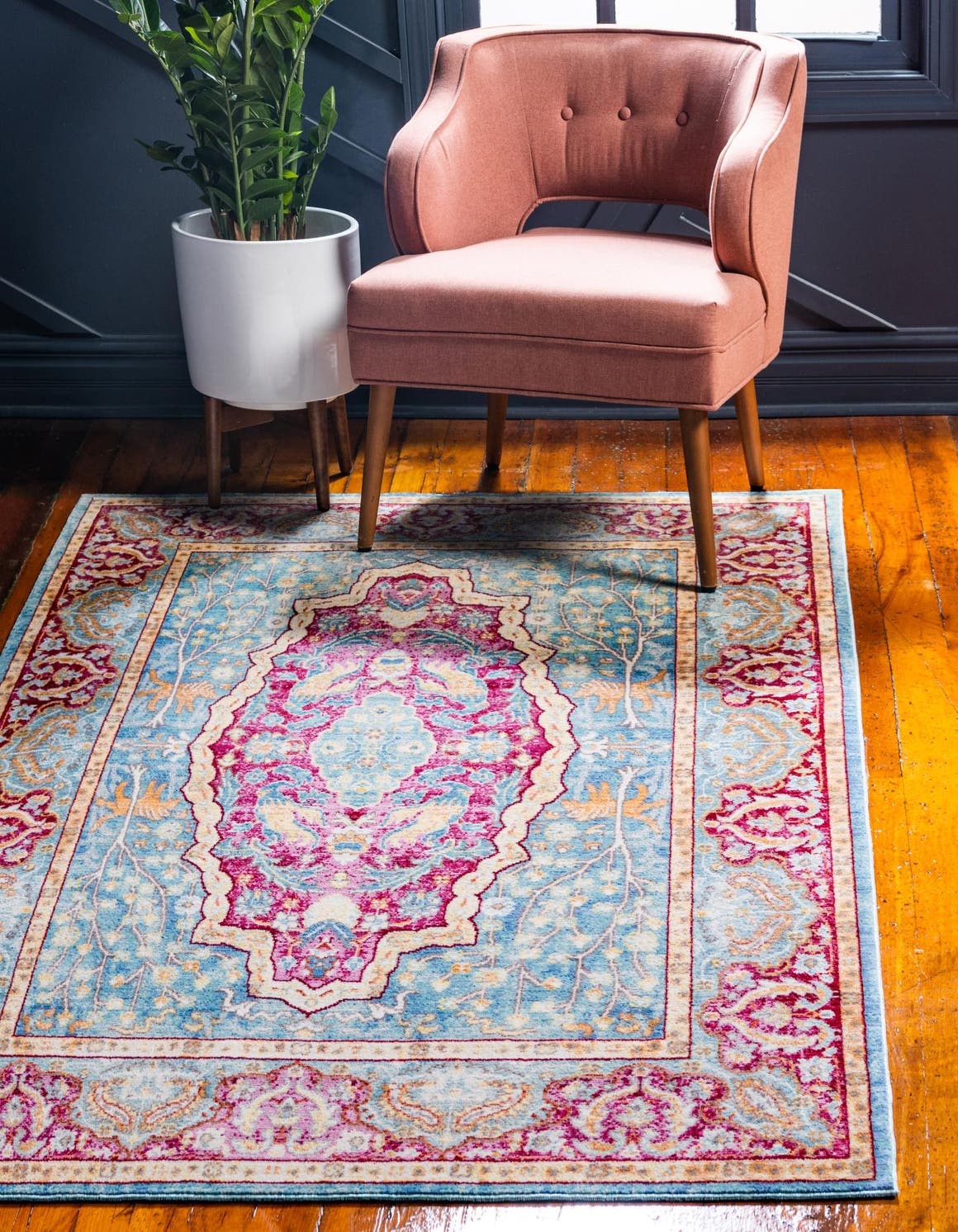 Navy Blue 9' x 12' Aqua Rug | eSaleRugs