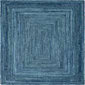 Blue 9' x 12' Braided Chindi Rug | Rugs.com