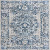 Blue 8' x 11' 4 Outdoor Traditional Rug | Rugs.com