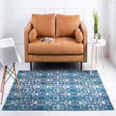 Navy Blue 9' x 12' Amulet Rug | Rugs.com