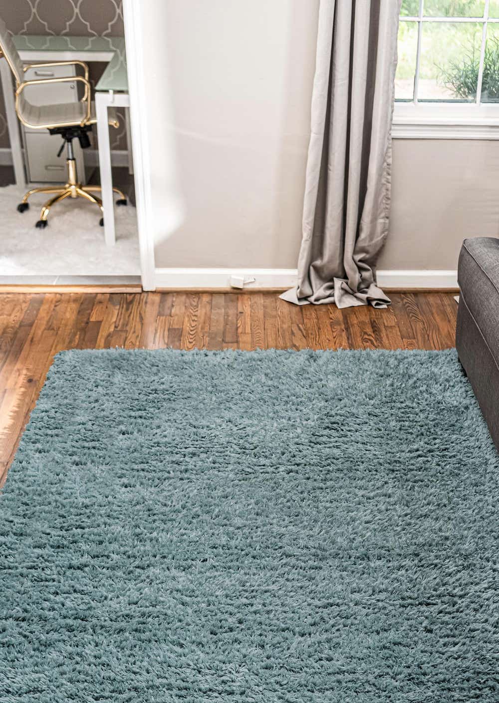 Slate Blue 9' x 12' Infinity Shag Rug | eSaleRugs