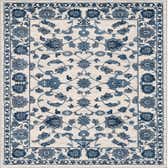 White-Blue 7' 10 x 10' Boston Rug | Rugs.com