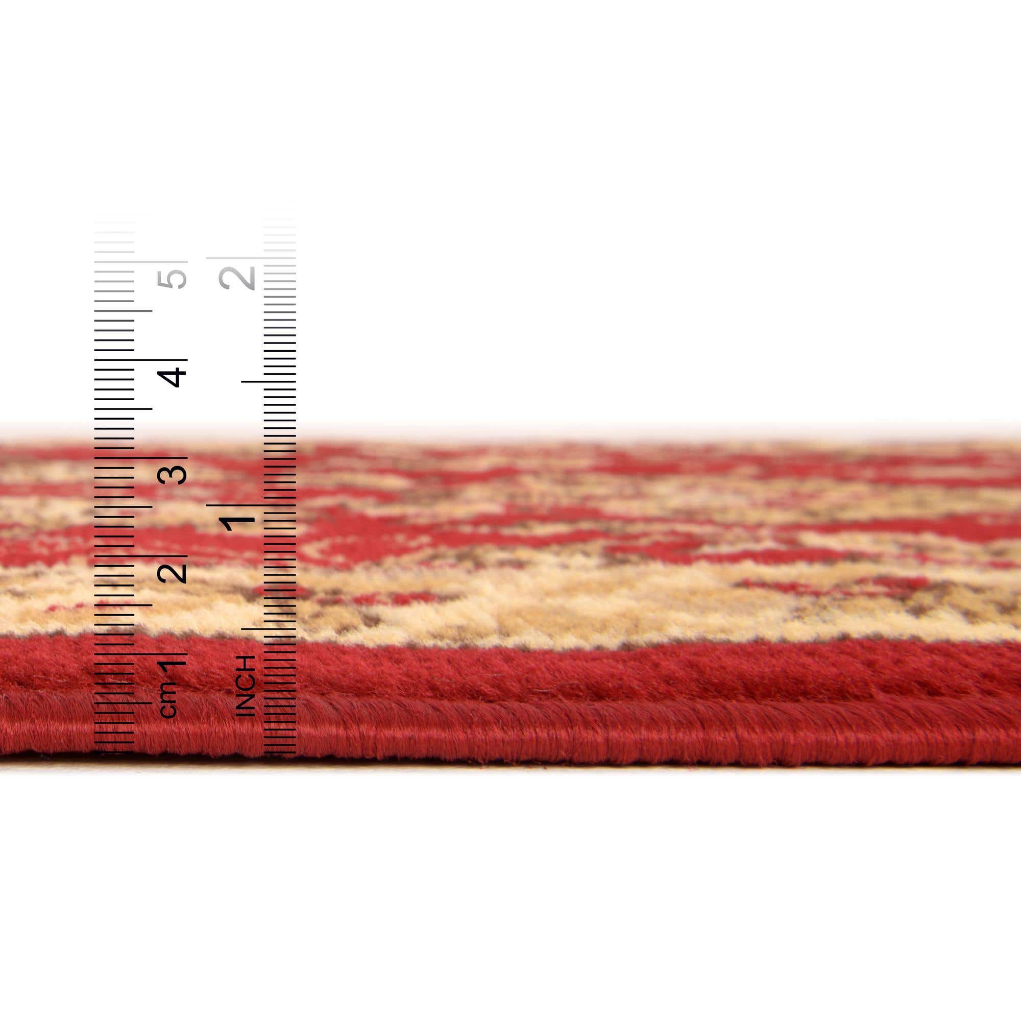 Burgundy 5' x 8' Kashan Design Oval Rug | eSaleRugs