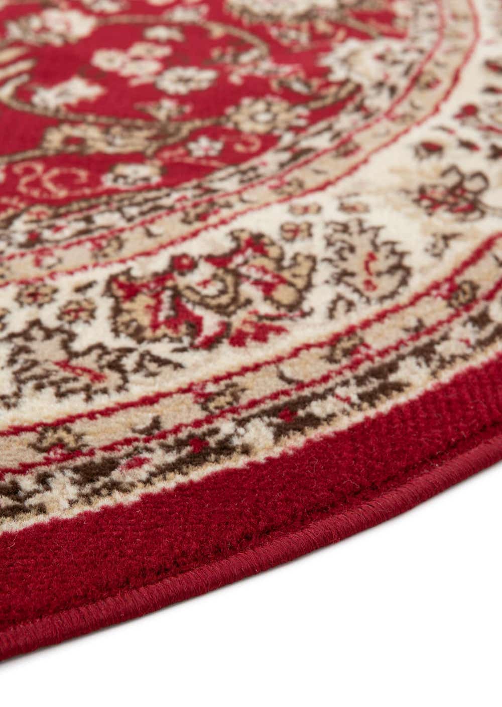 Burgundy 5' x 8' Kashan Design Oval Rug | eSaleRugs