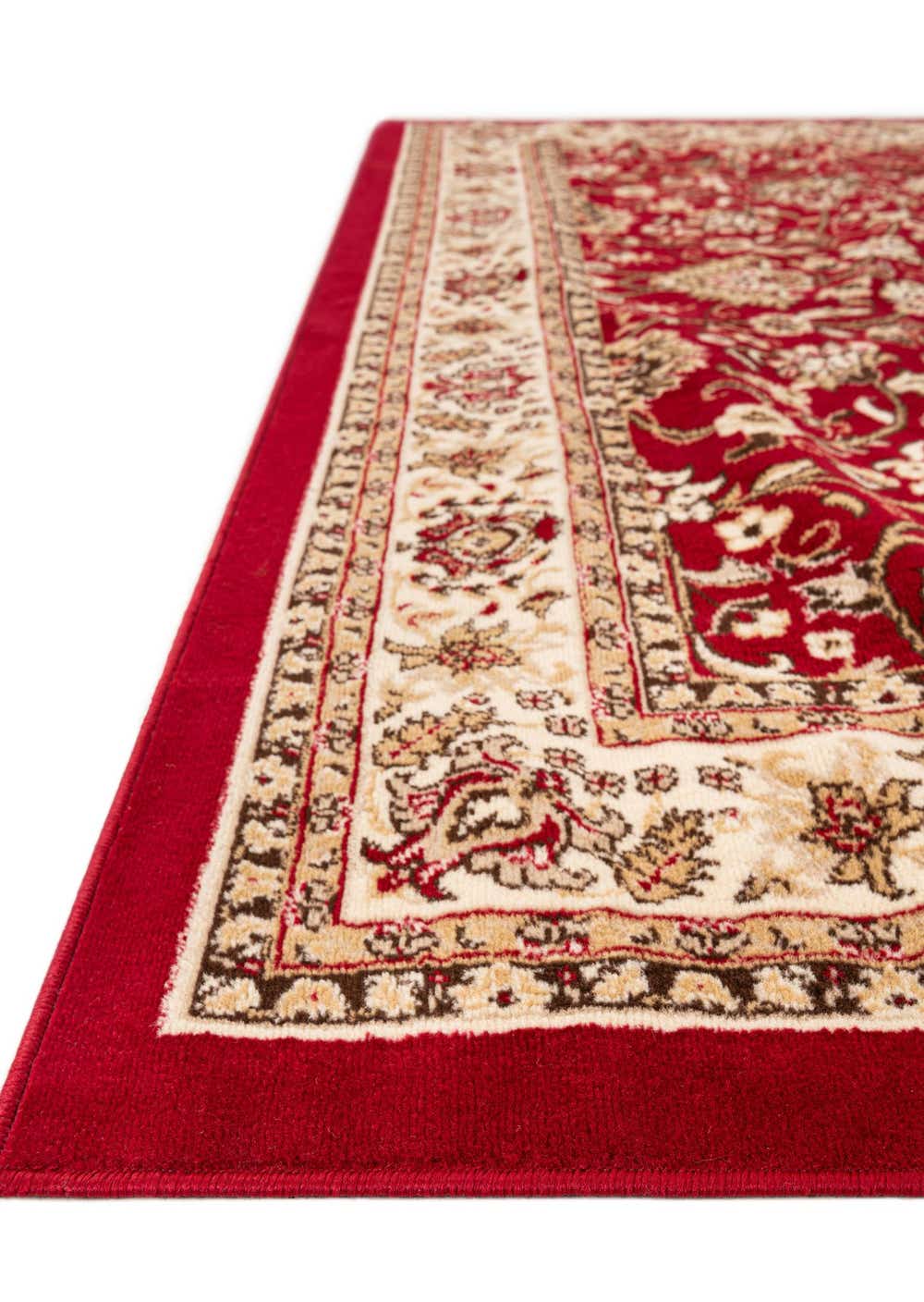 Burgundy 2' 7 x 10' Kashan Design Runner Rug | eSaleRugs