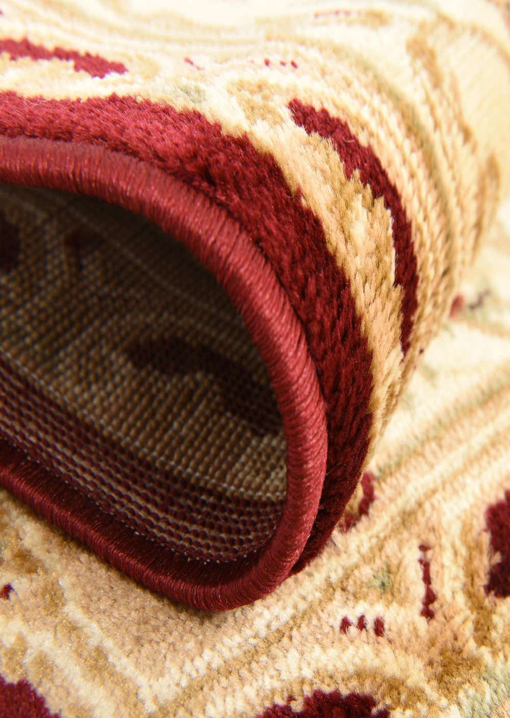 Red 5' 3 x 8' Classic Aubusson Oval Rug | eSaleRugs