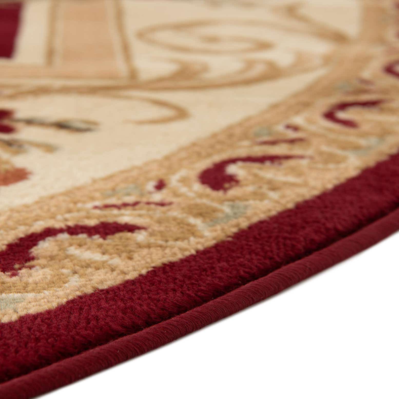 Red 5' 3 x 8' Classic Aubusson Oval Rug | eSaleRugs