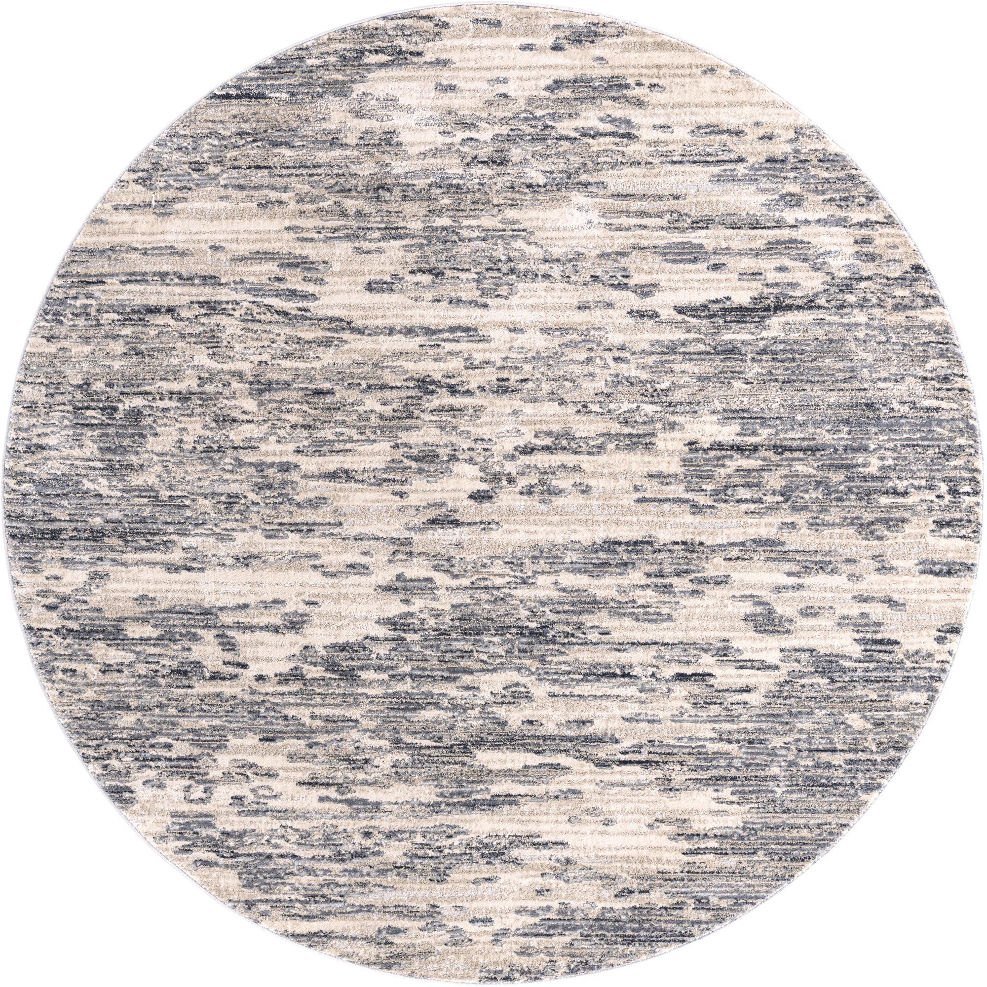 Blue 7' x 7' Oasis Round Rug | Rugs.com
