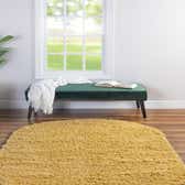 Yellow 5' x 8' Everyday Shag Oval Rug | Rugs.com