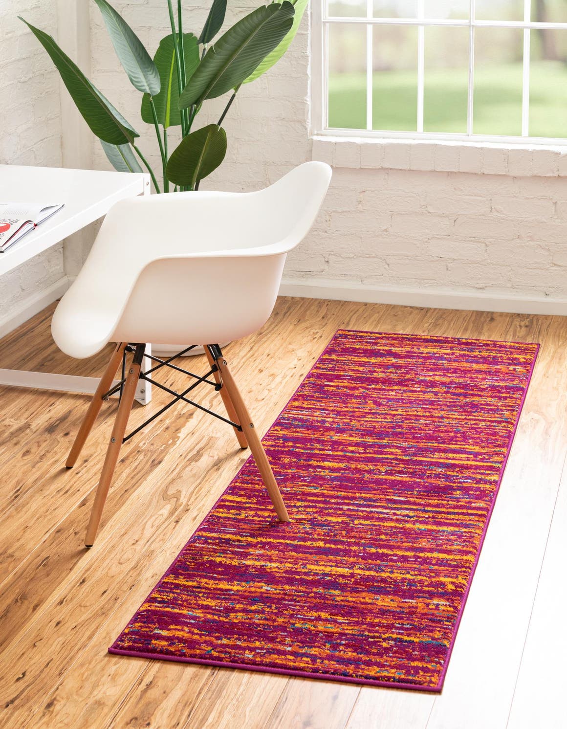 Pink 2' x 6' Calypso Runner Rug | Rugs.com