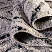 Black and White 7' 10 x 10' Cherokee Rug | Rugs.com