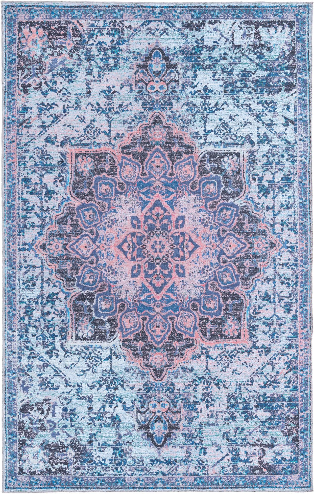 Spring Green 6' x 9' Washable Francesca Rug | Rugs.com