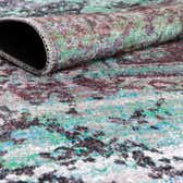 Blue Green 5' 3 x 8' Washable Francesca Rug | Rugs.com