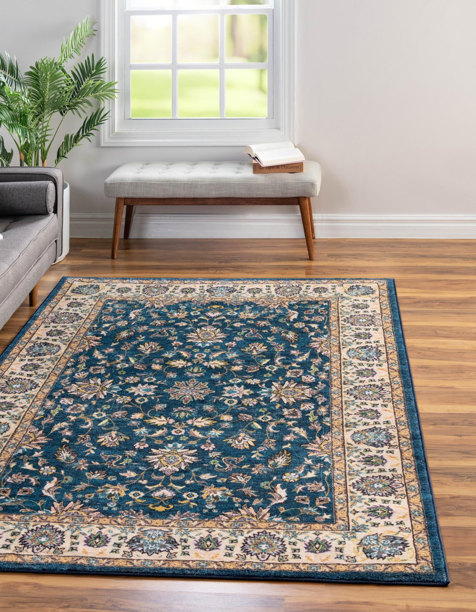 Egyptian Blue 5' 3 x 7' 9 Medina Rug | Rugs.com