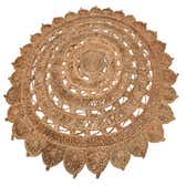 Natural 6' x 6' Braided Jute Round Rug | Rugs.com