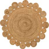 Natural 6' x 6' Braided Jute Round Rug | Rugs.com