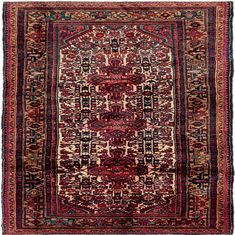 Ivory 4' 5 x 11' Hand Knotted Darjazin Persian Wool Runner Rug ...