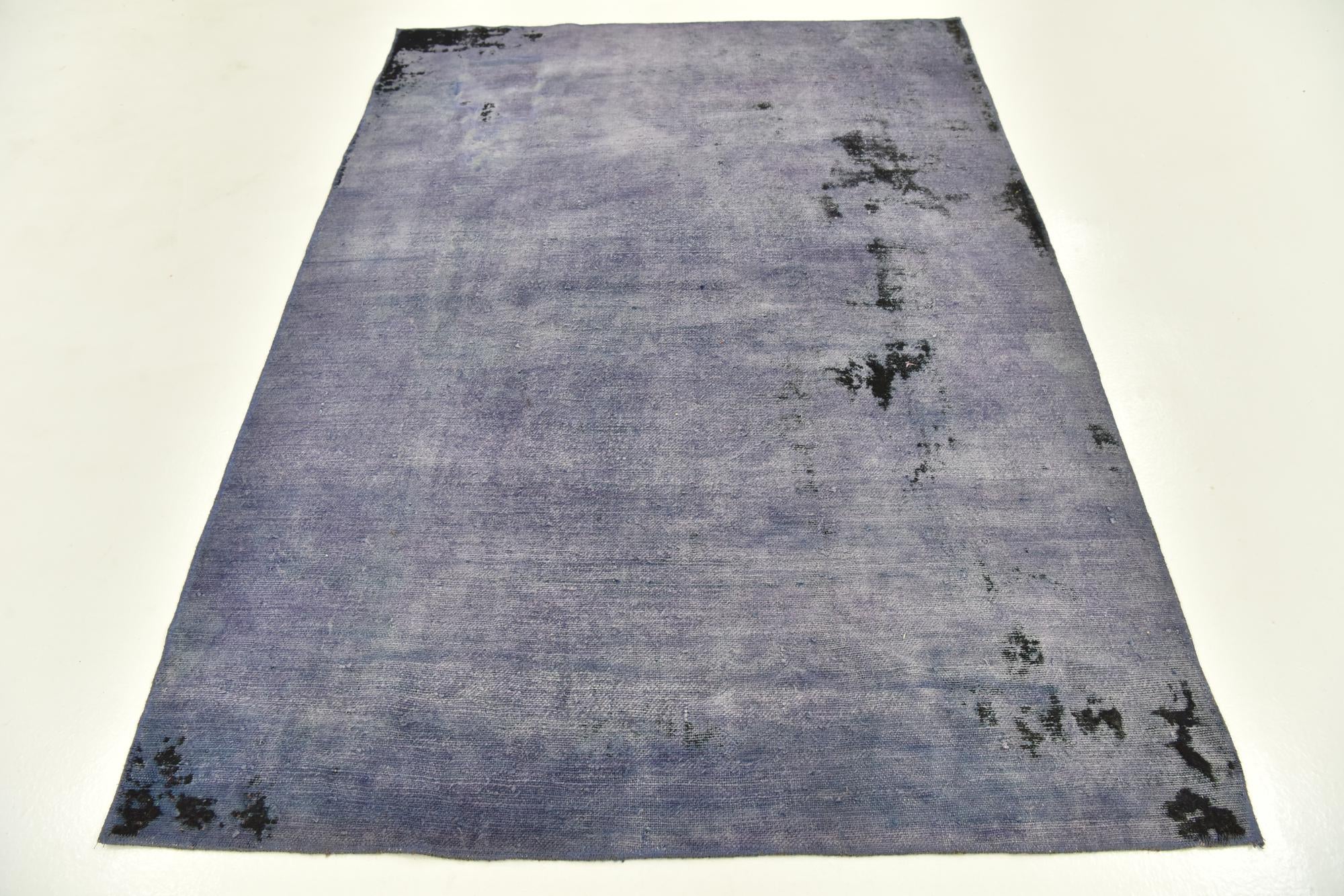 Purple 5' x 6' 10 Hand Knotted Ultra Vintage Persian Wool Rug ...
